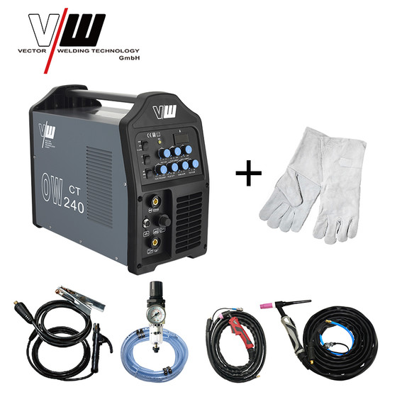 SET:VECTOR Welding Machine DC TIG OW240 Puls With plasma cutter ...